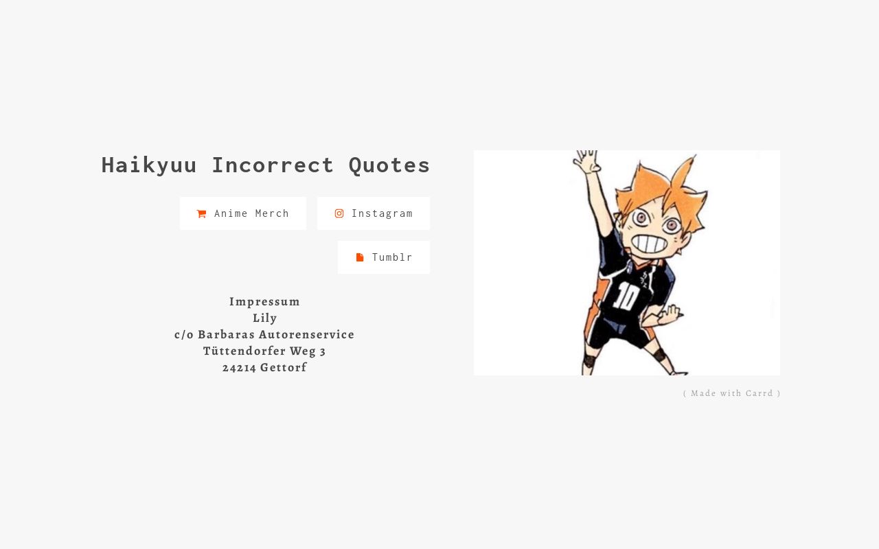 Haikyuu Incorrect Quotes